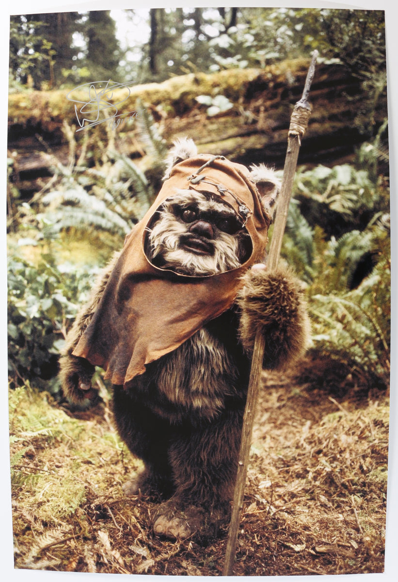 Warwick Davis as Wicket the Ewok in Star Wars: Return of the Jedi Sign – SWAU Auction