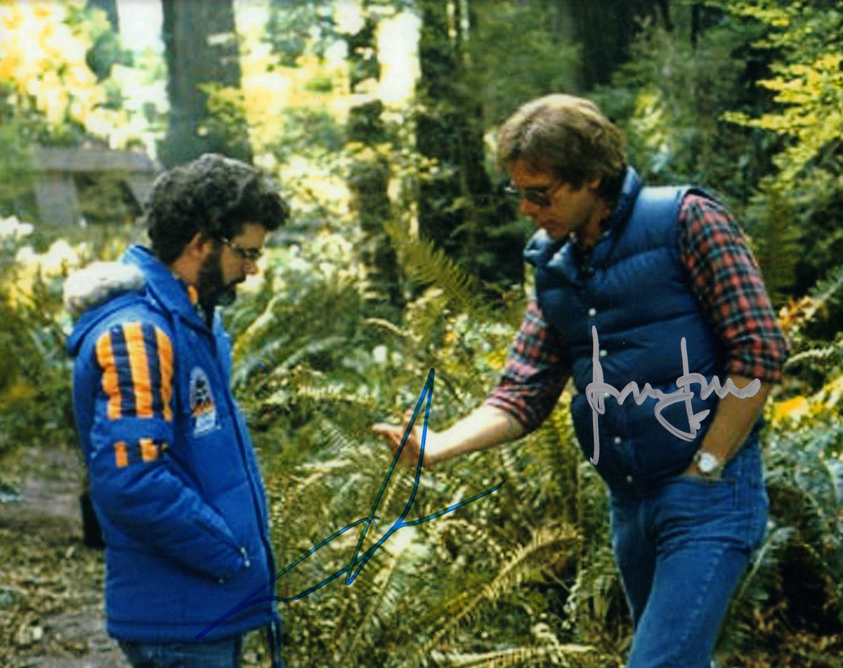 Harrison Ford And George Lucas Creator Director Of Star Wars Rare Behi