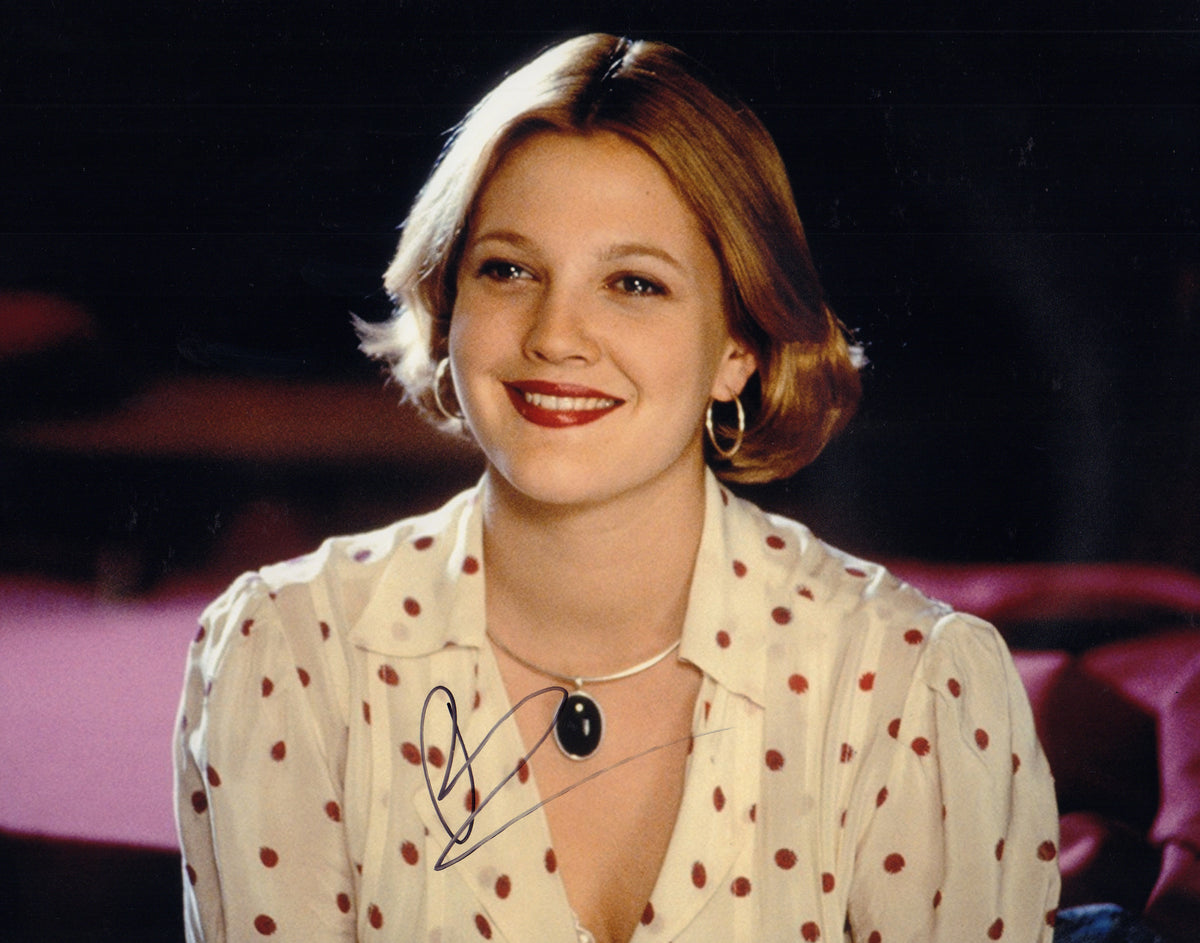 Drew Barrymore as Julia Sullivan in The Wedding Singer Signed 11x14 Ph – SWAU Auction