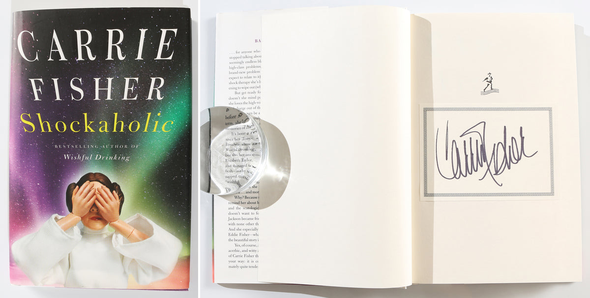 Shockaholic Hardcover Book Signed by Star Wars Princess Leia Actress & – SWAU Auction