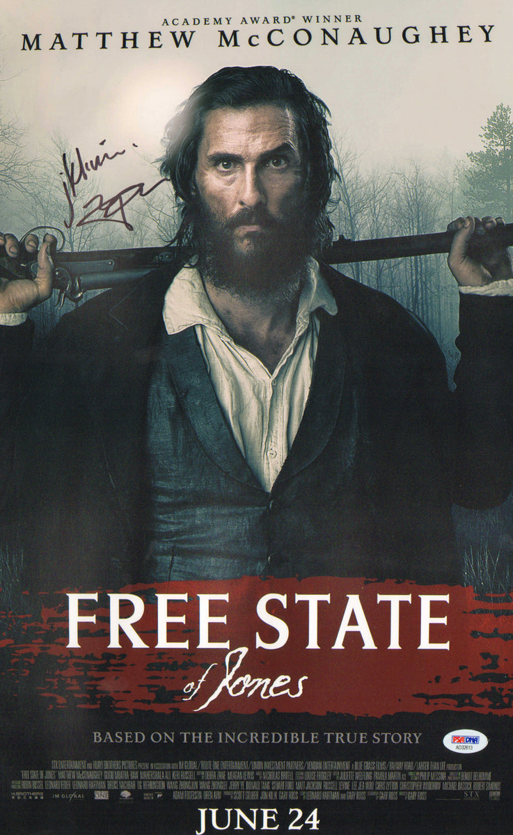 Matthew McConaughey as Newton Knight in Free State of Jones (PSA) Sign ...