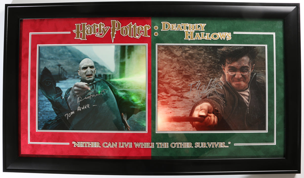 Daniel Radcliffe as Harry Potter & Ralph Fiennes as Lord Voldemort in ...