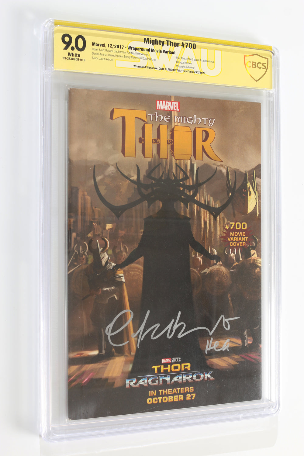 Mighty Thor #700 - Signed by Cate Blanchett (CBCS Signature Series 9.0 ...
