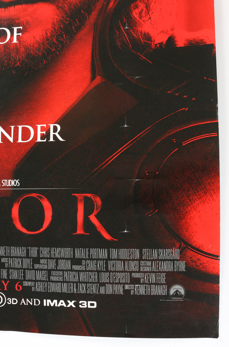 Thor 27x40 Poster Cast (SWAU Witnessed) Signed by Chris Hemsworth, Ste ...
