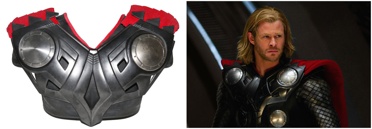 Thor Chris Hemsworth's Production Used Upper Chest Armor on Custom Dis ...