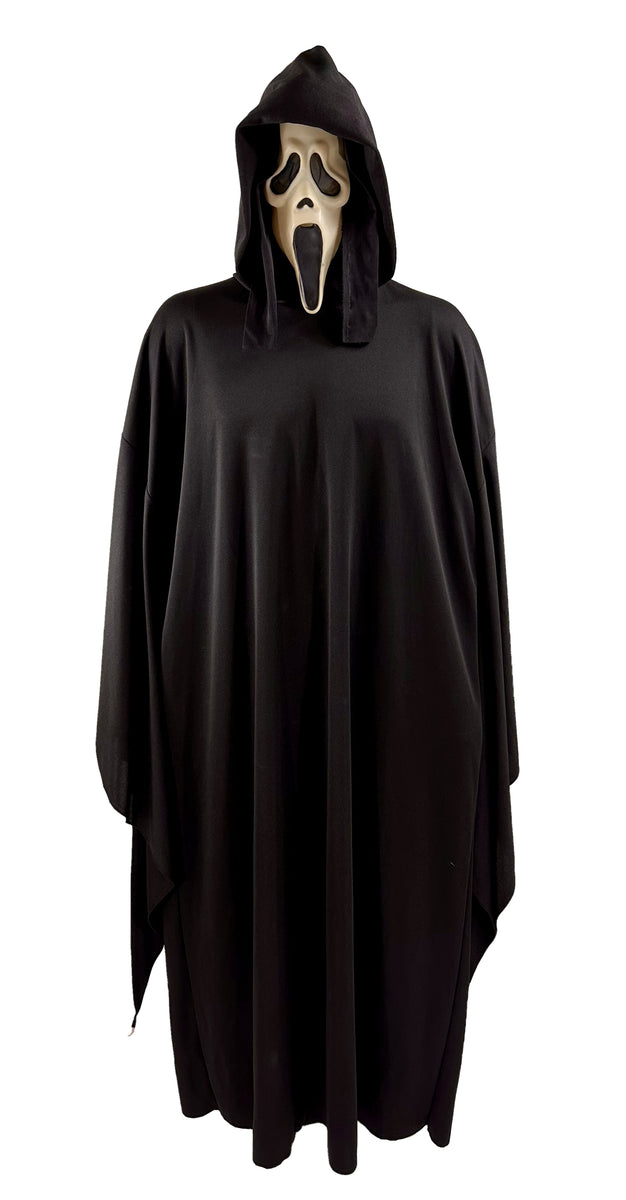 Scream 2 Production Worn Ghostface Robe & Mask Costume of Theatre Patr ...