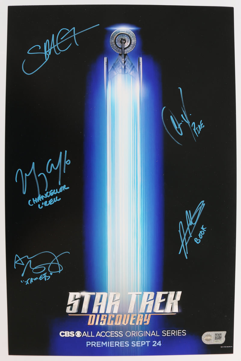 Stark Trek: Discovery 11x17 Mini Poster Cast Signed by Anson Mount, An ...