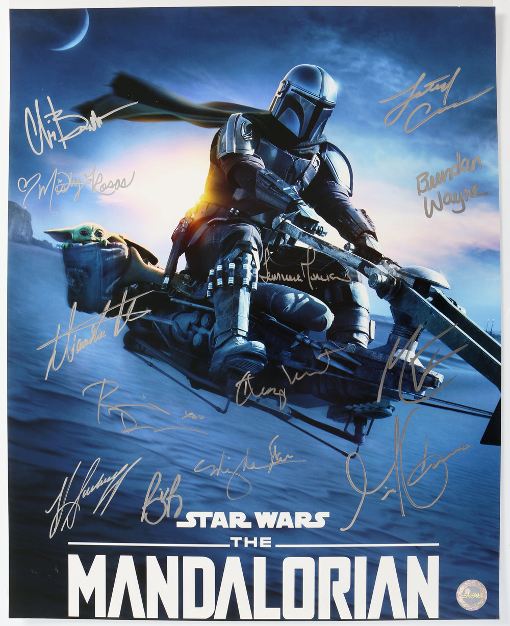 Star Wars: The Mandalorian (SWAU) 16x20 Mini Poster Cast Signed by Bre ...