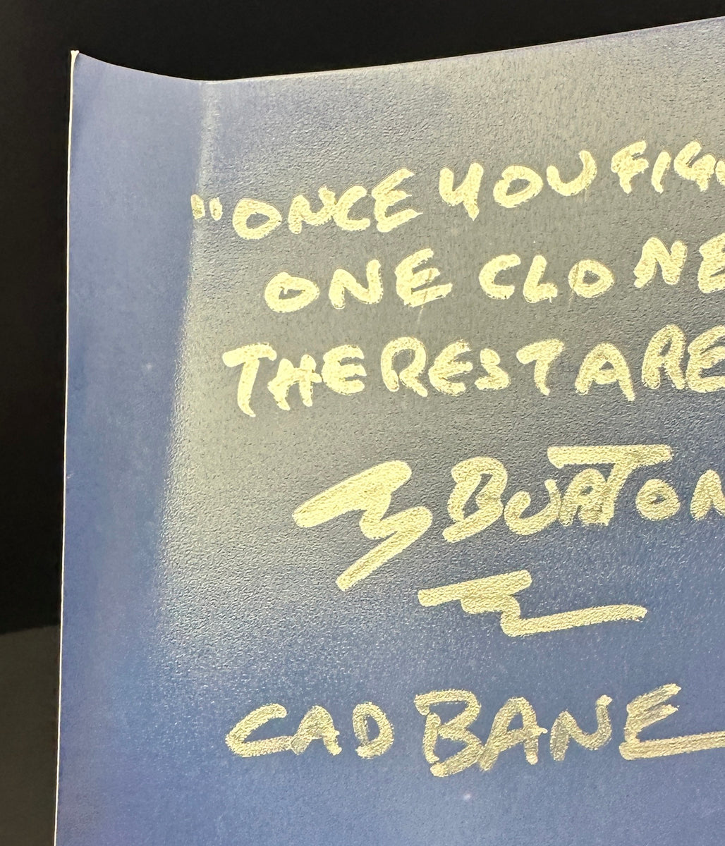 Corey Burton as Cad Bane in Star Wars: The Clone Wars (SWAU) Signed 10 ...