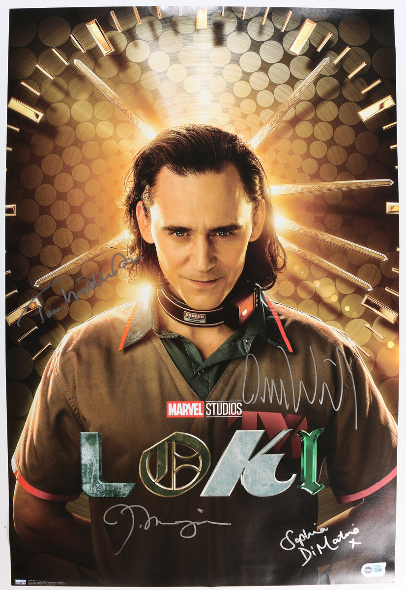 Loki 22x33.5 Poster (SWAU) Cast Signed by Tom Hiddleston, Owen Wilson ...