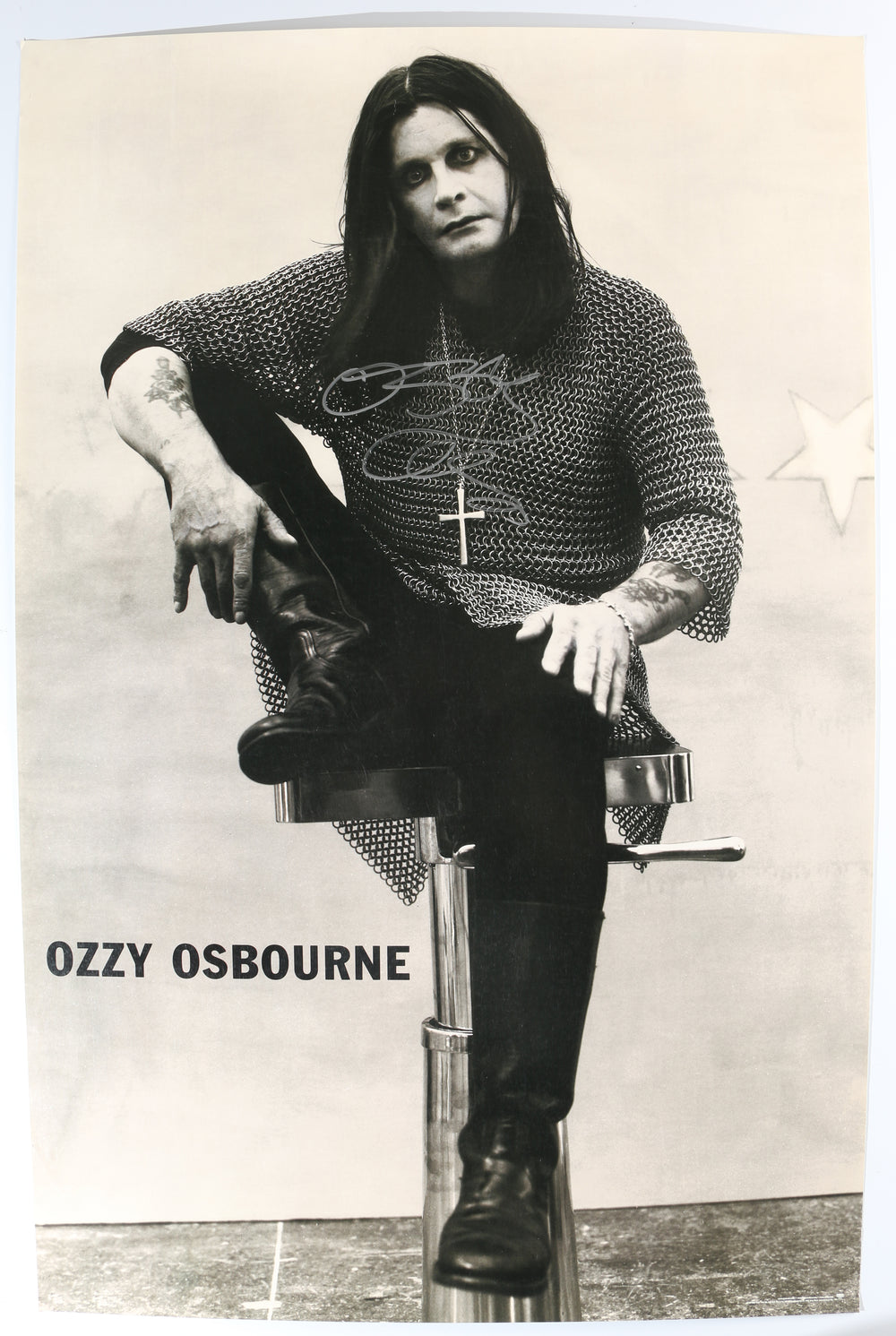 Ozzy Osbourne Lead Singer of Black Sabbath Signed 23.5x36 Poster – SWAU ...