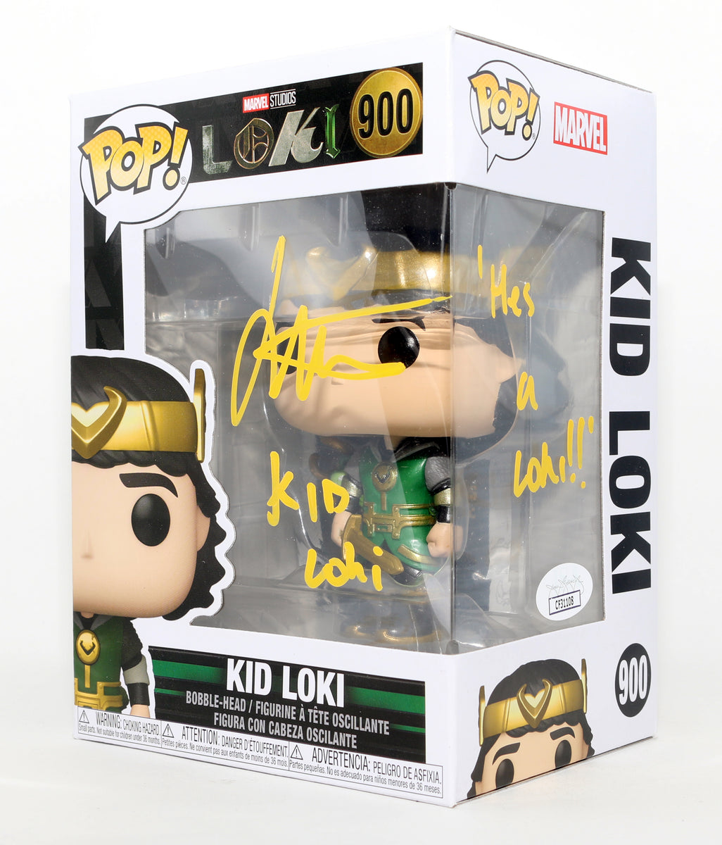 Jack Veal as Kid Loki in Loki (JSA) Signed Funko POP! #900 with Charac ...