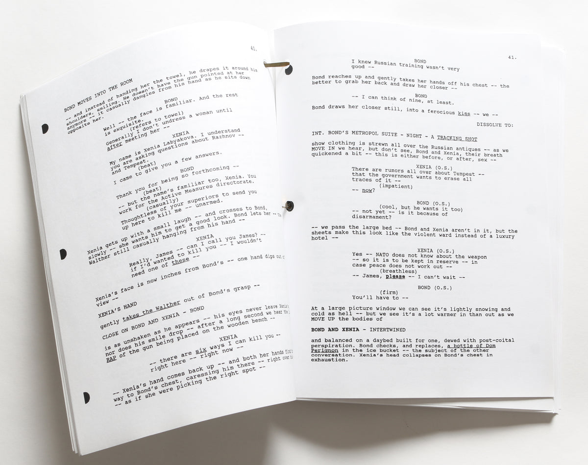 Pierce Brosnan as James Bond 007 in GoldenEye (Beckett) Signed Script ...