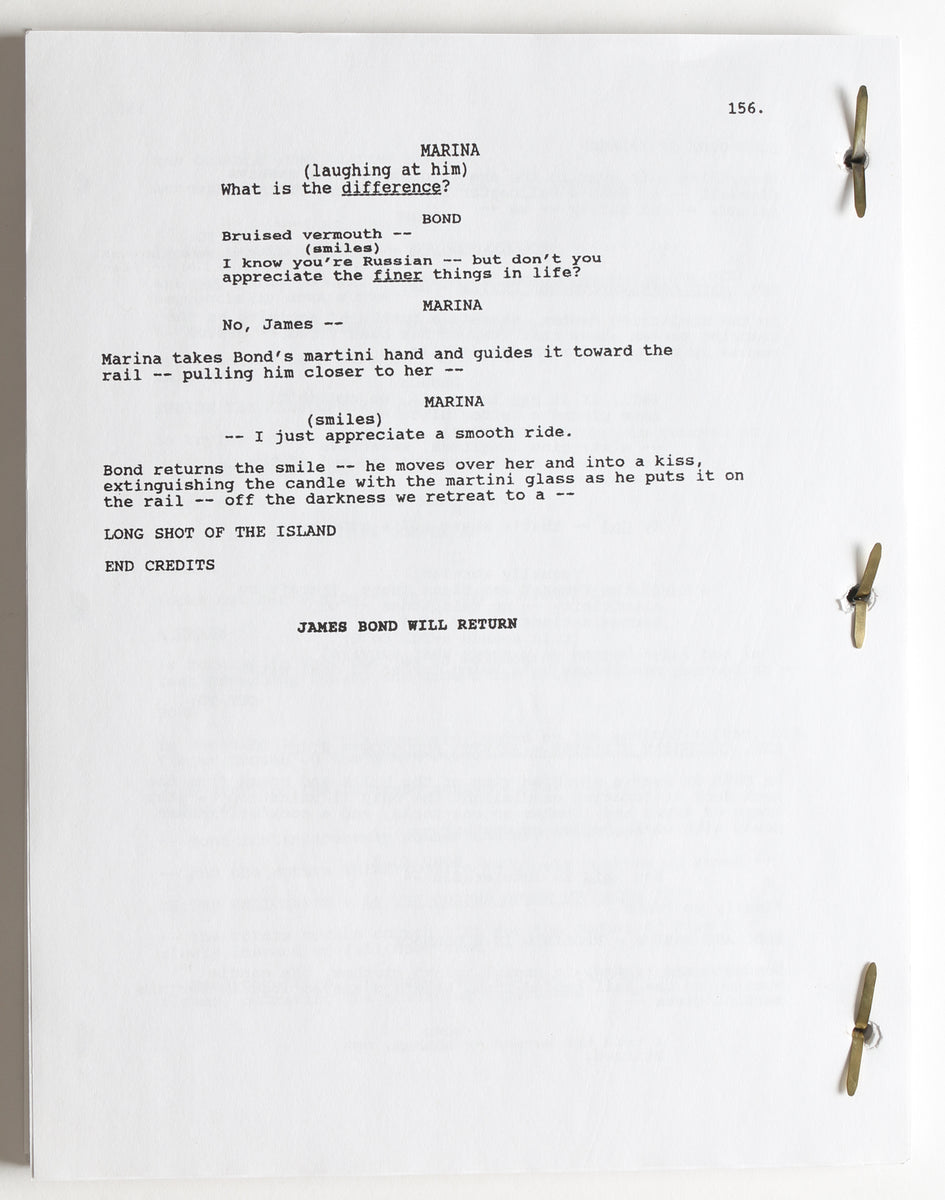 Pierce Brosnan as James Bond 007 in GoldenEye (Beckett) Signed Script – SWAU Auction