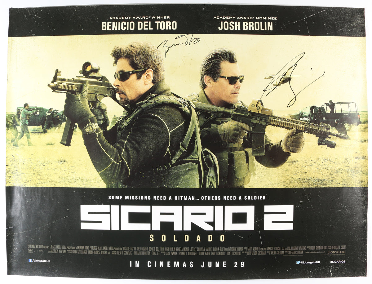 Benicio del Toro as Alejandro & Josh Brolin as Matt in Sicario 2 Signe ...