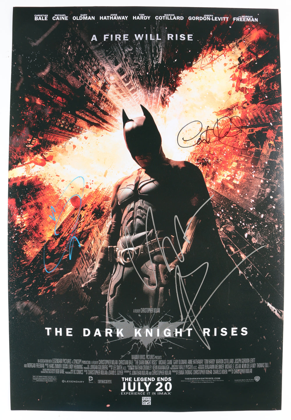 Christian Bale as Batman, Anne Hathaway as Catwoman, & Tom Hardy as Ba ...