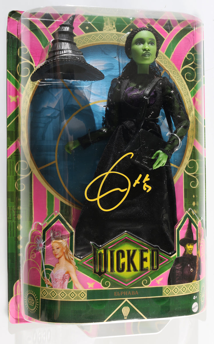 Cynthia Erivo as Elphaba in Wicked Signed Mattel Action Figure Doll ...