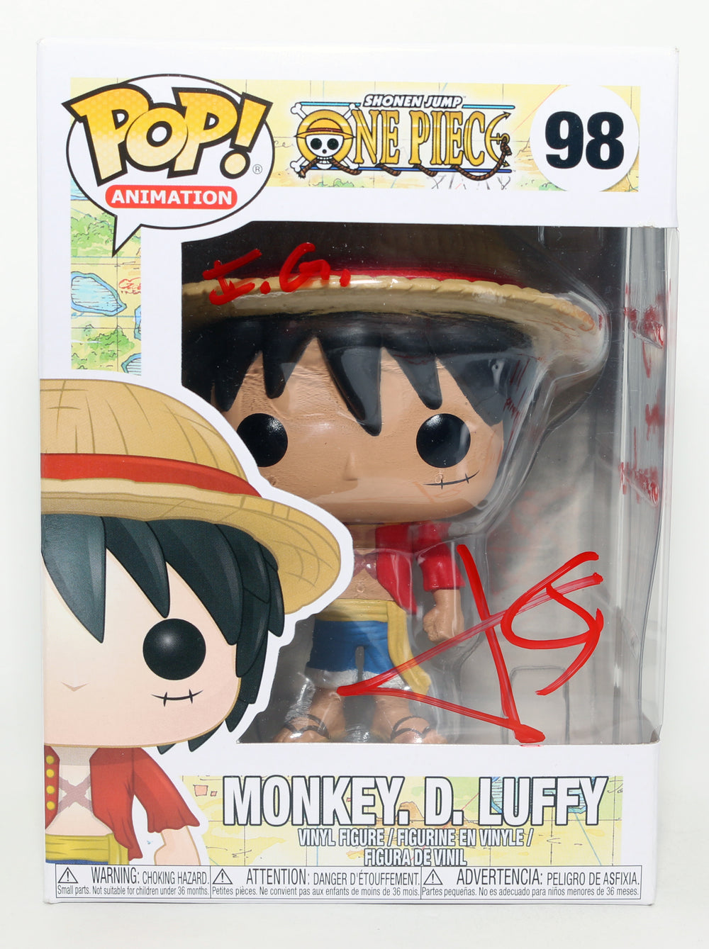 Inaki Godoy as Luffy in One Piece (JSA) Signed Funko POP! #1477 with Q ...