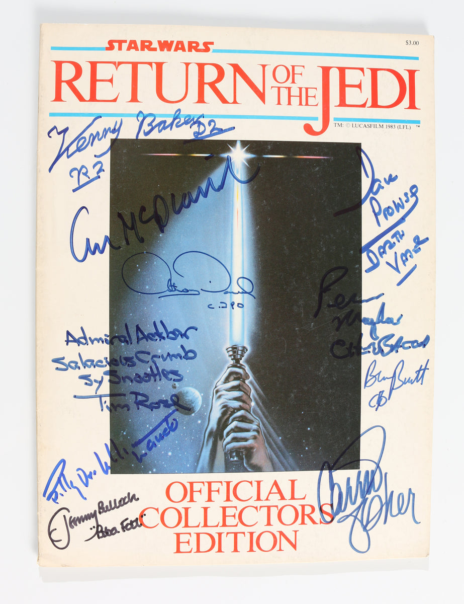 Star Wars Return of the Jedi: Official Collectors Edition Booklet Sign ...
