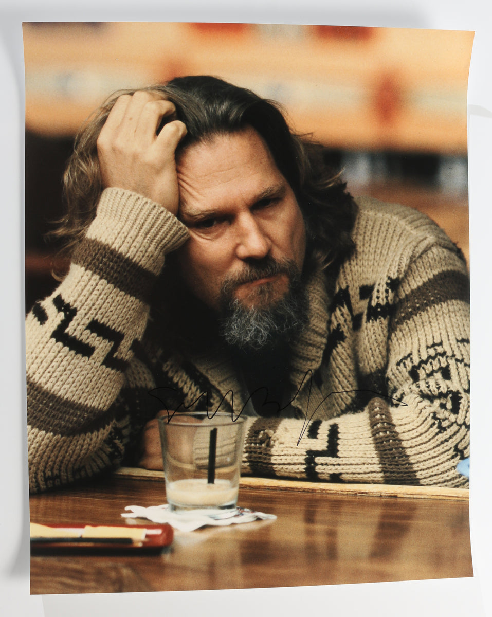Jeff Bridges as Jeffrey "The Dude" Lebowski in The Big Lebowski Signed ...