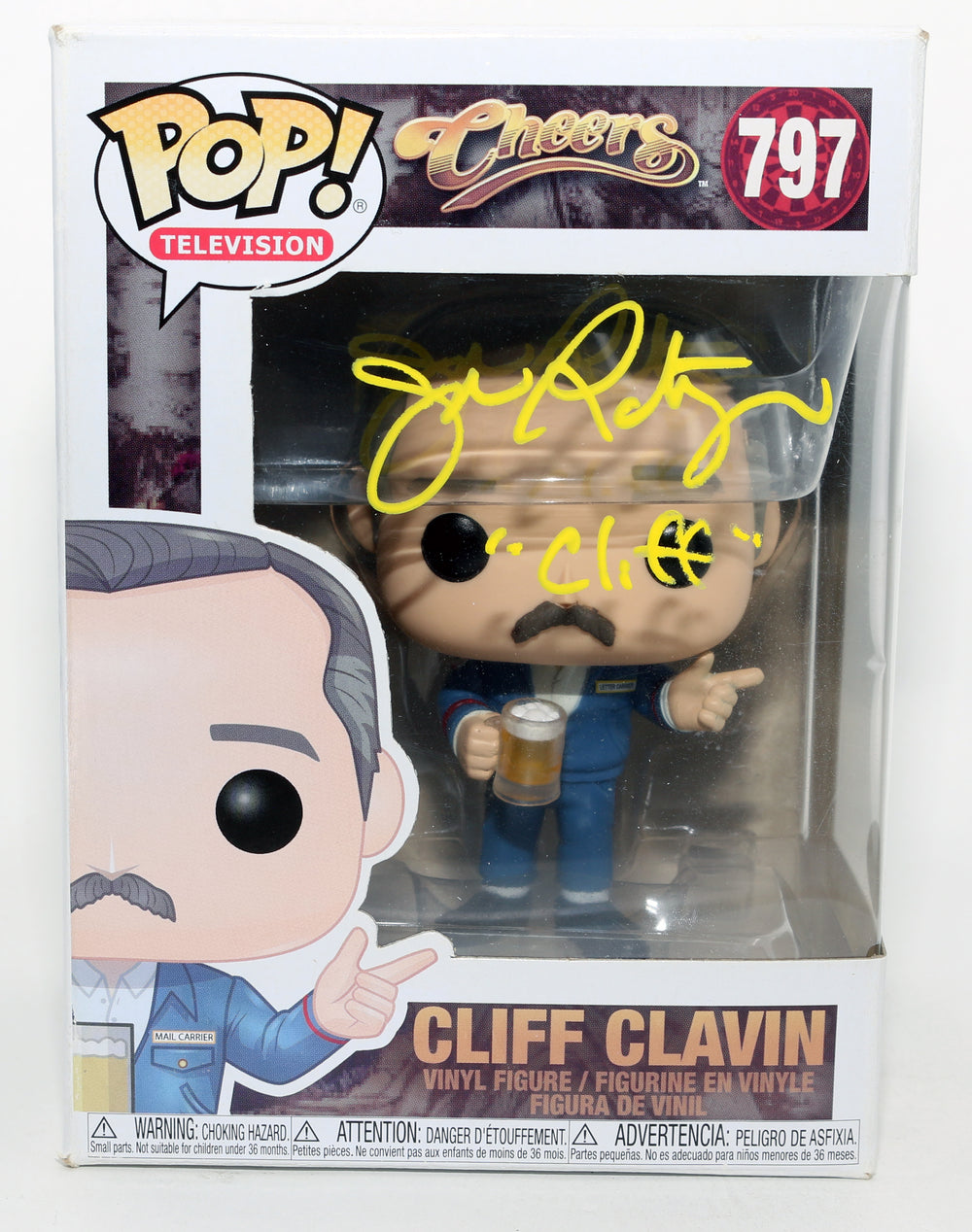 John Ratzenberger as Cliff Clavin in Cheers (JSA) Signed Funko POP! #7 ...