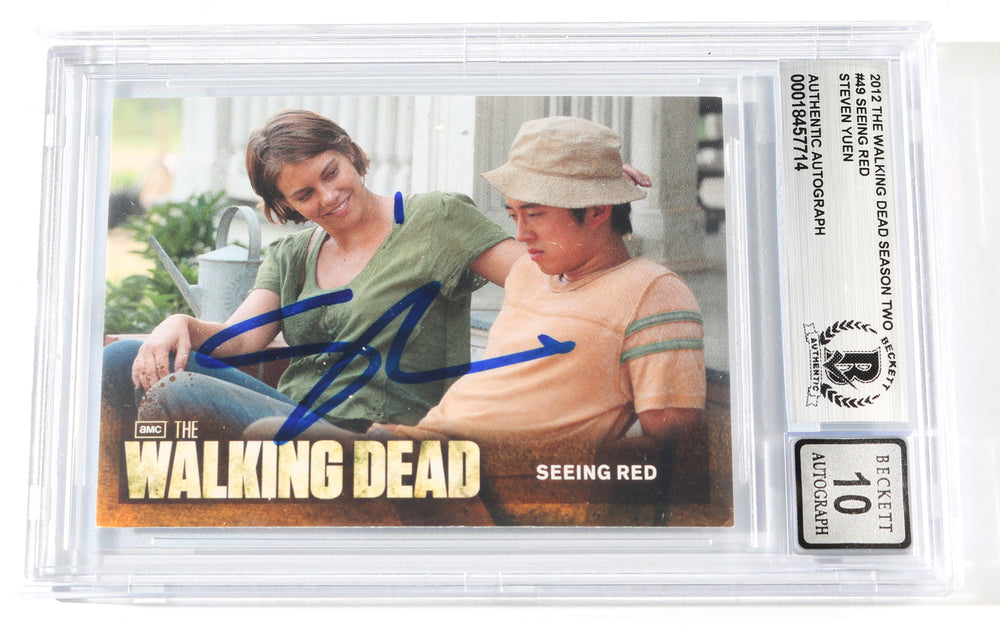 Steven Yeun as Glenn Rhee in The Walking Dead (Beckett Slabbed) 2012 S ...