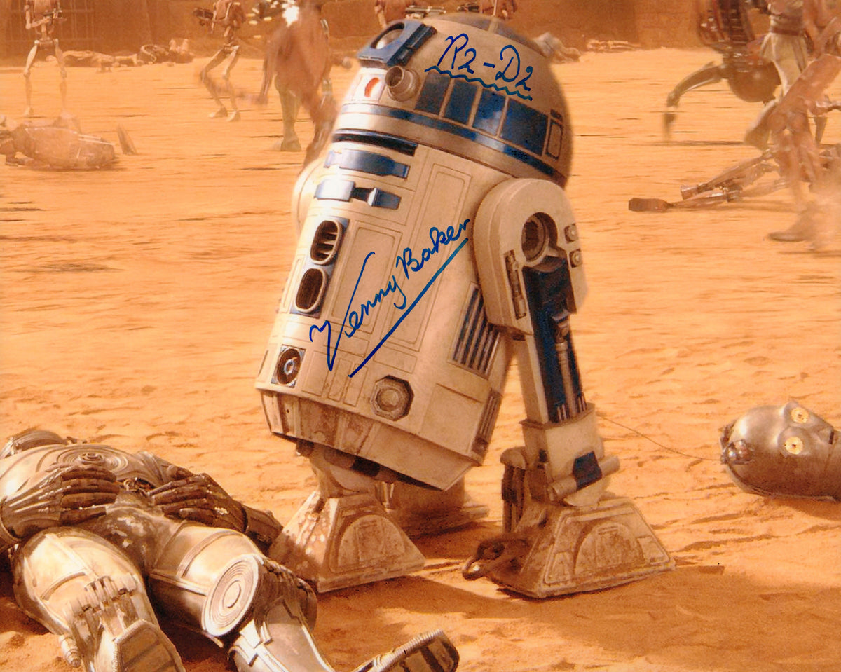 Kenny Baker R2-D2 Star Wars Episode II: Attack of the Clones Signed 8x ...