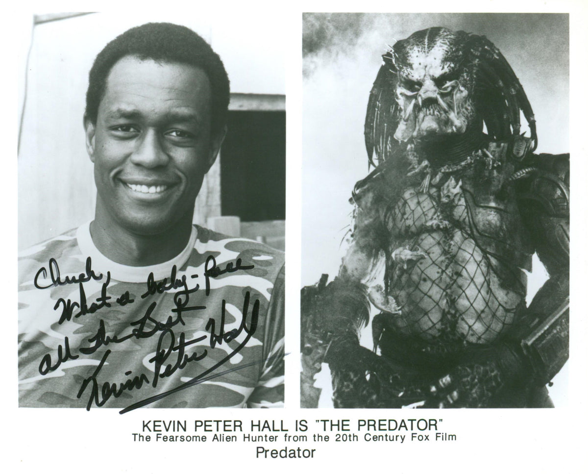 Kevin Peter Hall as The Predator in Predator Signed 8x10 Photo - Extre ...