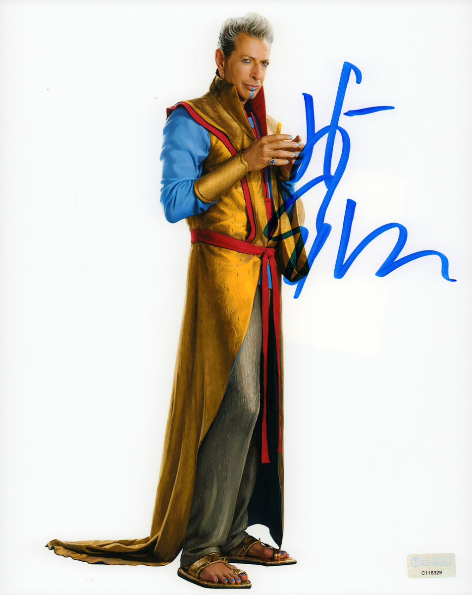 Jeff Goldblum as Grandmaster in Thor: Ragnarok (CA) Signed 8x10 Photo ...