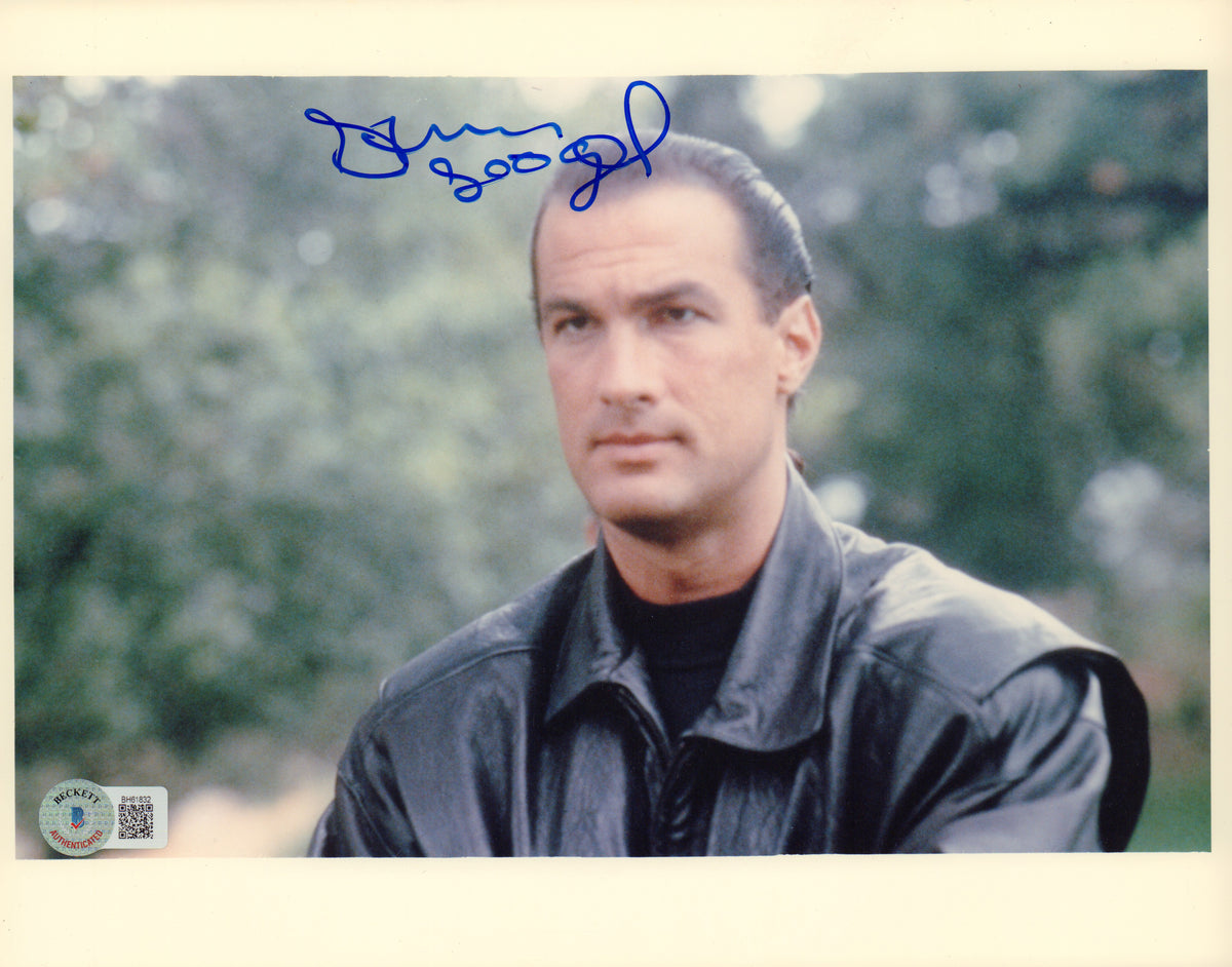 Steven Seagal as Detective Mason Storm in Hard to Kill Signed 8x10 Pho ...