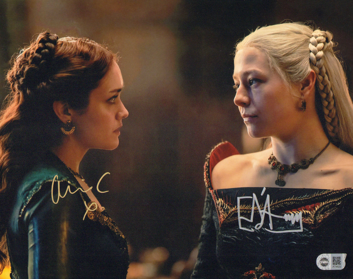 Olivia Cooke as Alicent Hightower & Emma D’Arcy as Princess Rhaenyra T – SWAU Auction