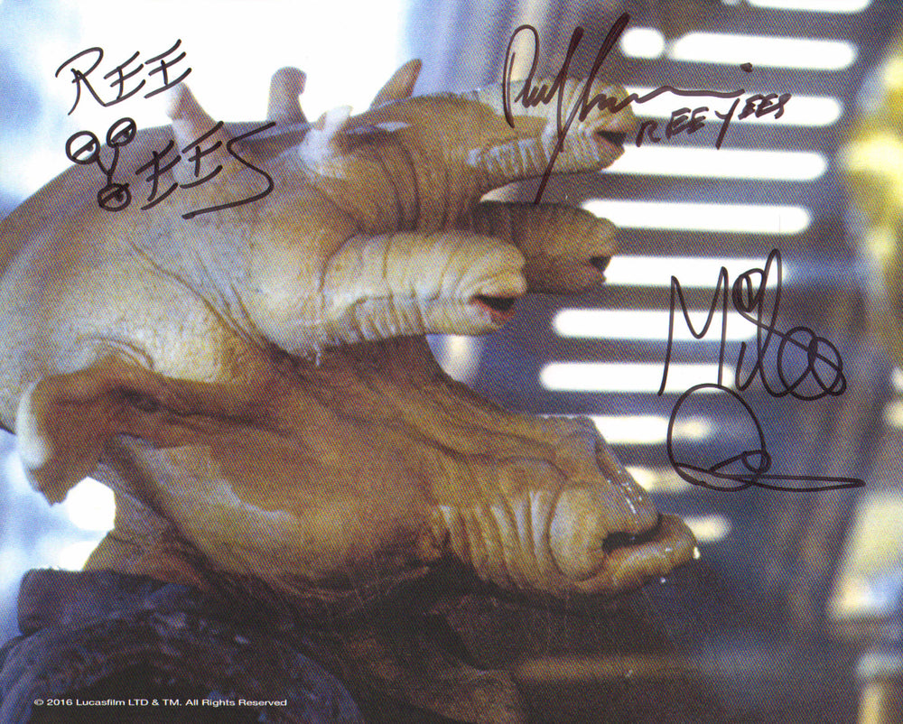 Mike Quinn & Paul Springer as Ree-Yees in Star Wars: Return of the Jed ...