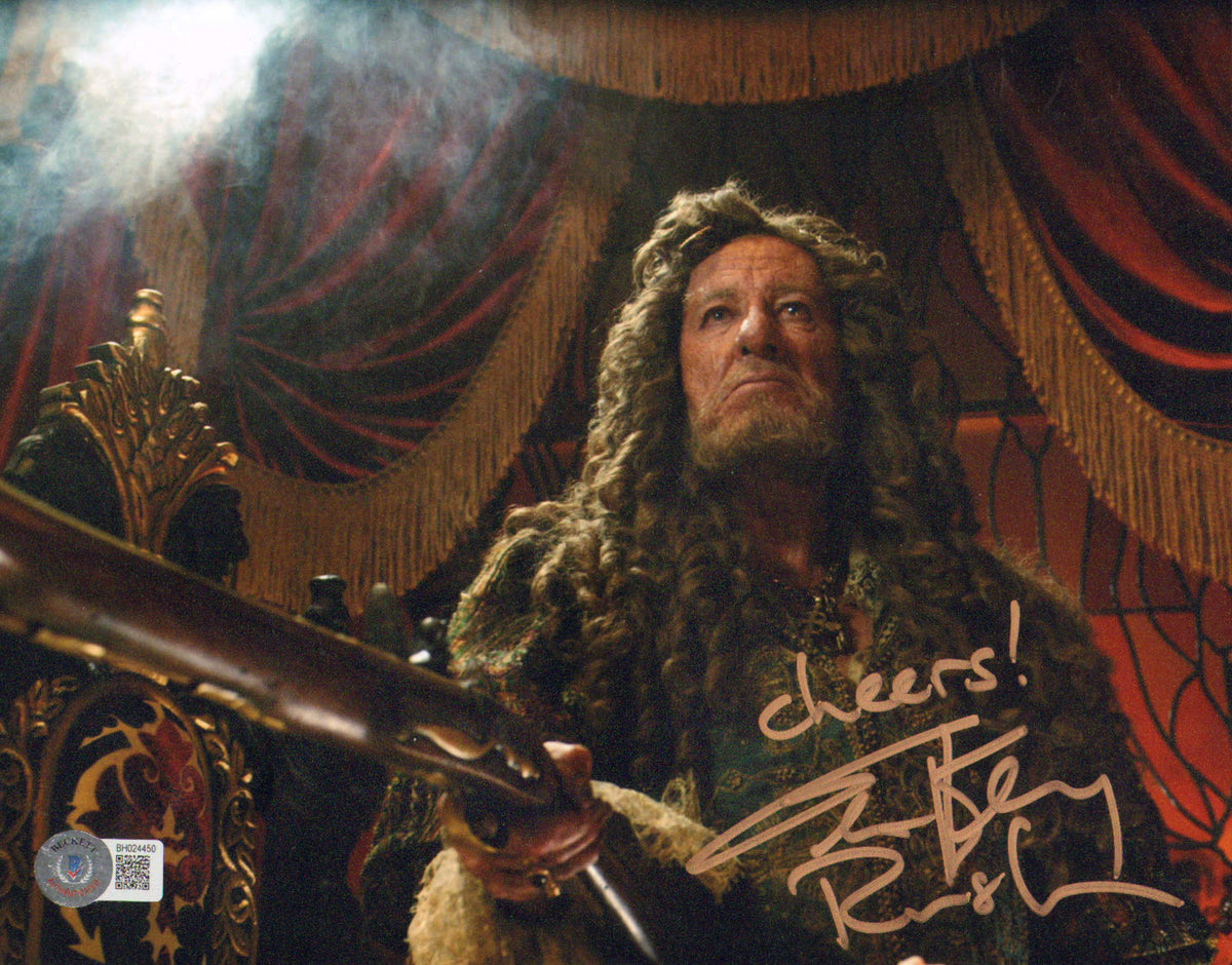 Geoffrey Rush as Captain Barbossa in Pirates of the Caribbean: Dead Me ...