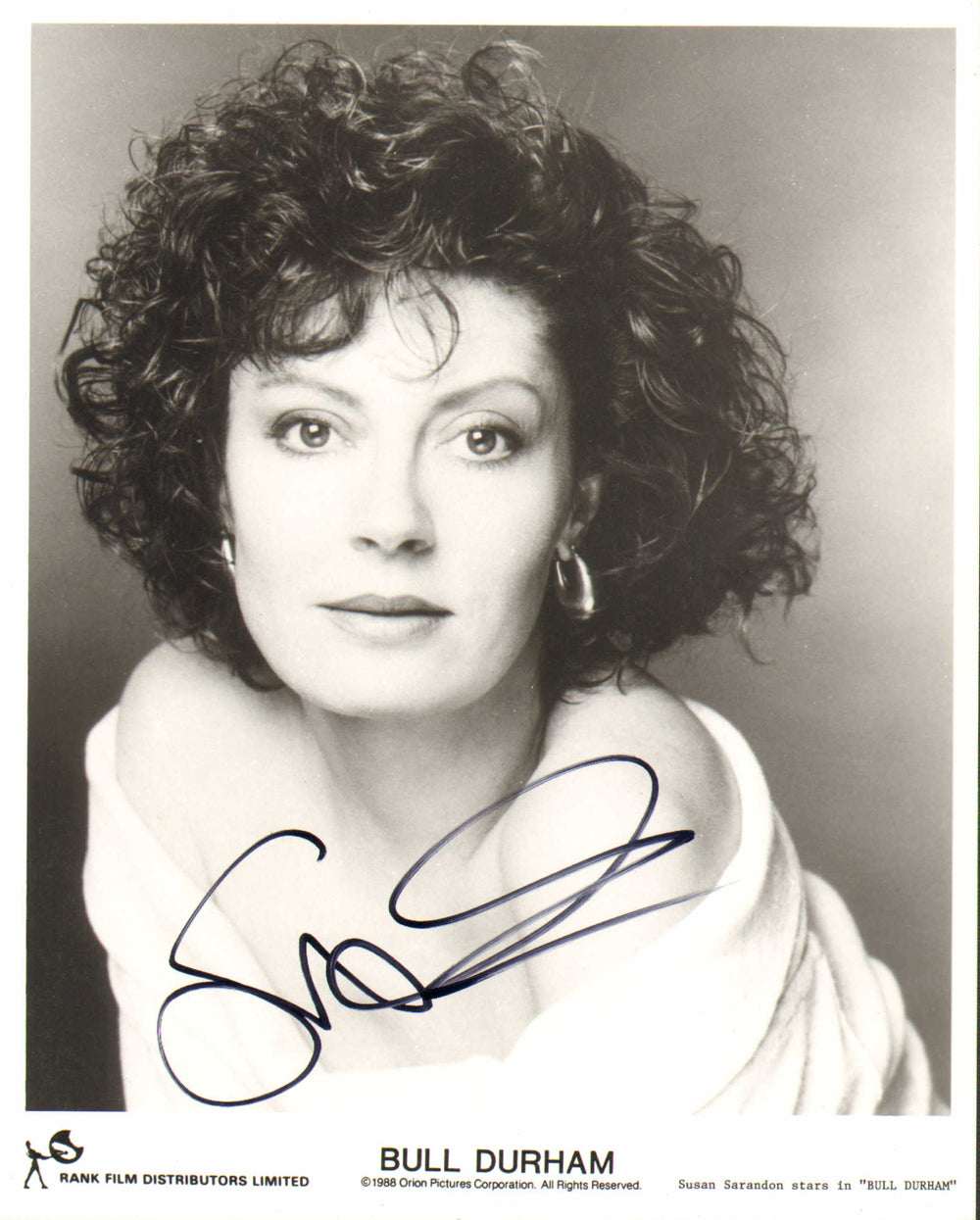 Susan Sarandon as Annie Savoy in Bull Durham Signed 8x10 Press Photo – SWAU Auction
