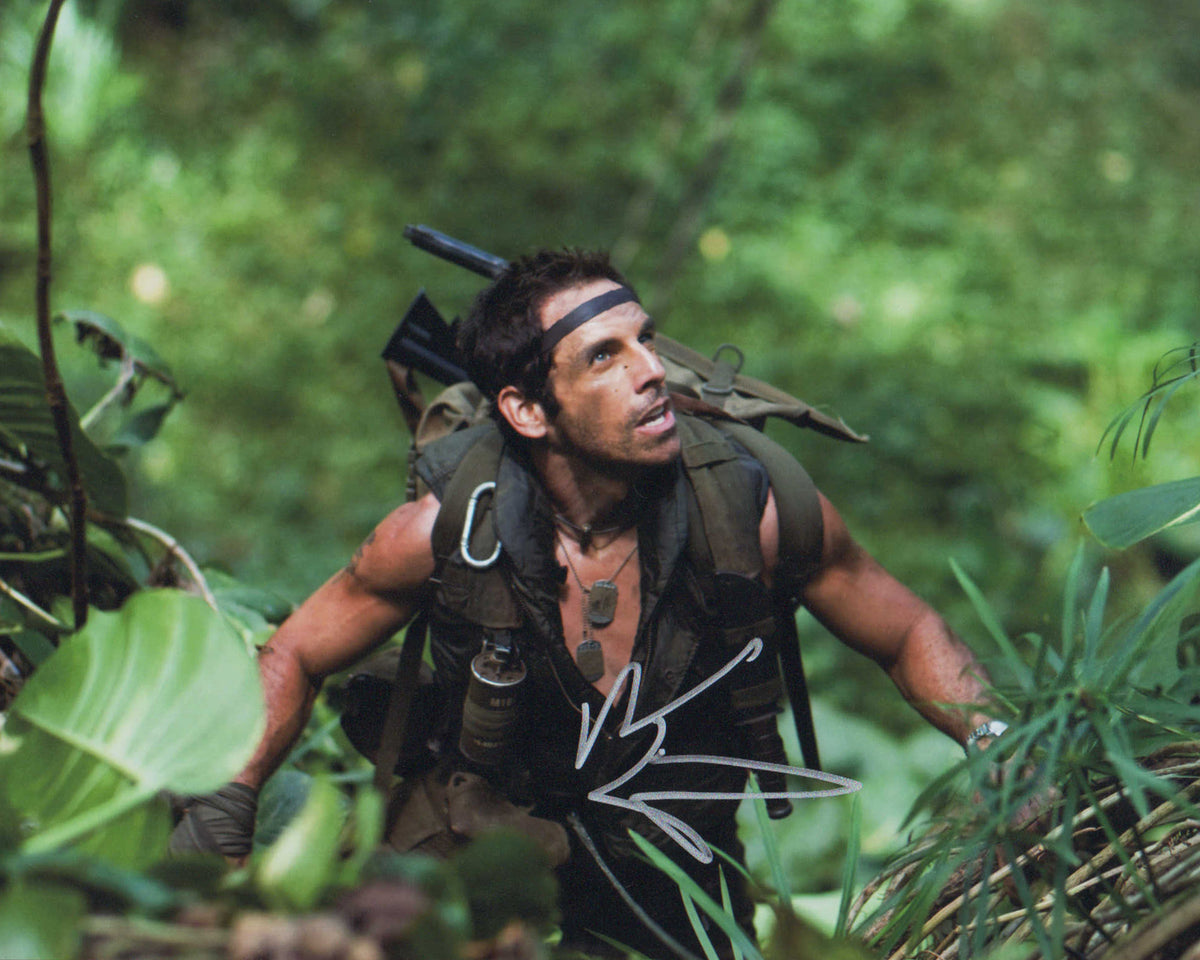 Ben Stiller as Tugg Speedman in Tropic Thunder Signed 8x10 Photo – SWAU ...
