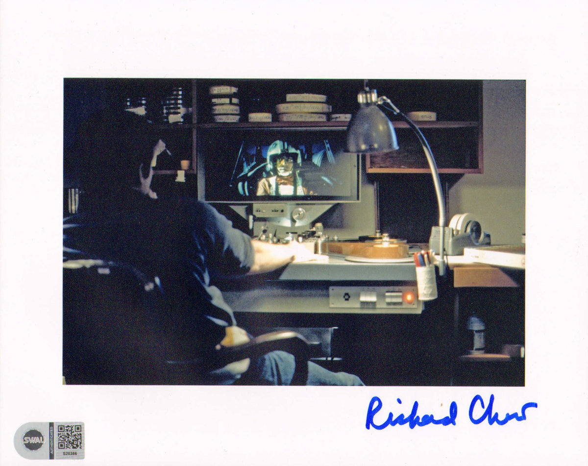 Richard Chew Academy Award Winning Editor of Star Wars (SWAU) Signed 8 ...