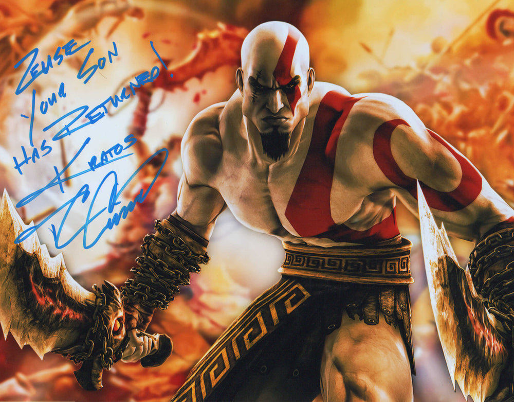 T.C. Carson as Kratos in God of War (SWAU Authenticated) Signed 11x14 – SWAU Auction
