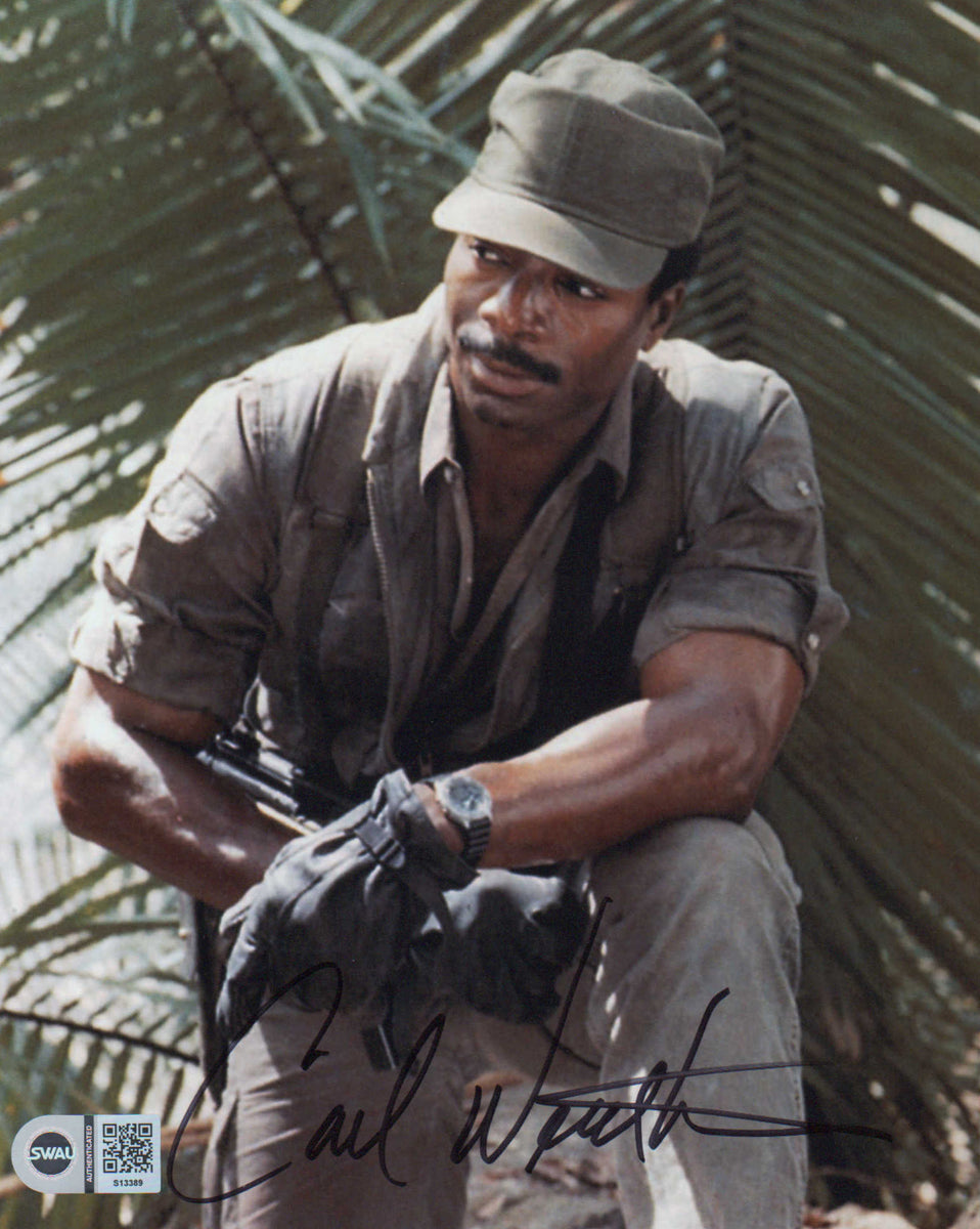 Carl Weathers as Dillon in Predator (SWAU Authenticated) Signed 8x10 P ...