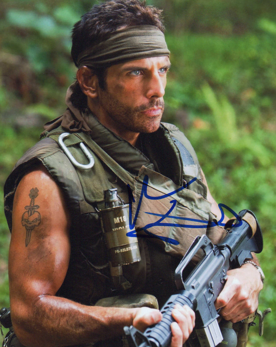 Ben Stiller as Tugg Speedman in Tropic Thunder Signed 8x10 Photo – SWAU ...