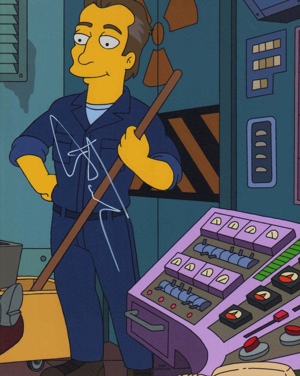Hugh Jackman as Janitor in The Simpsons Signed 8x10 Photo – SWAU Auction
