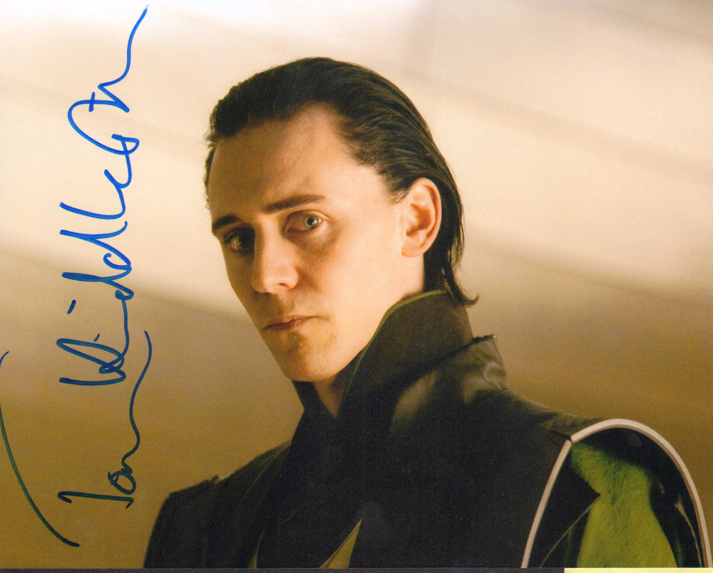 Tom Hiddleston as Loki in Thor Signed 8x10 Photo – SWAU Auction