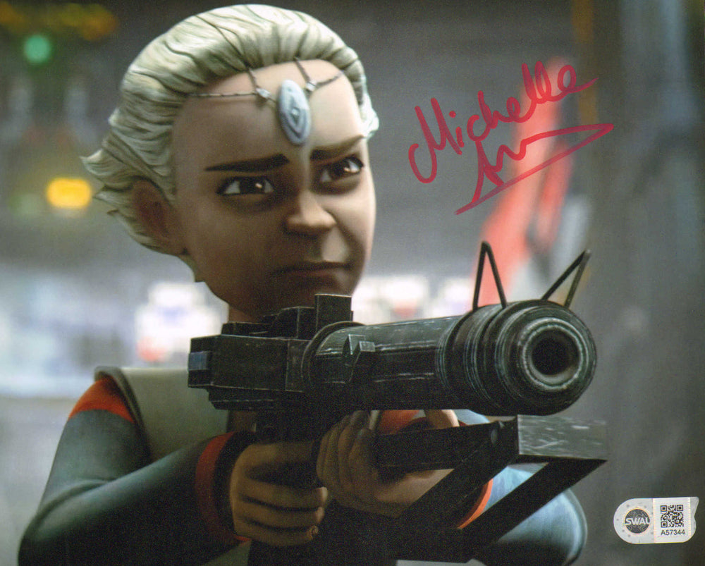 Michelle Ang as Omega in Star Wars: The Bad Batch (SWAU) Signed 8x10 P ...