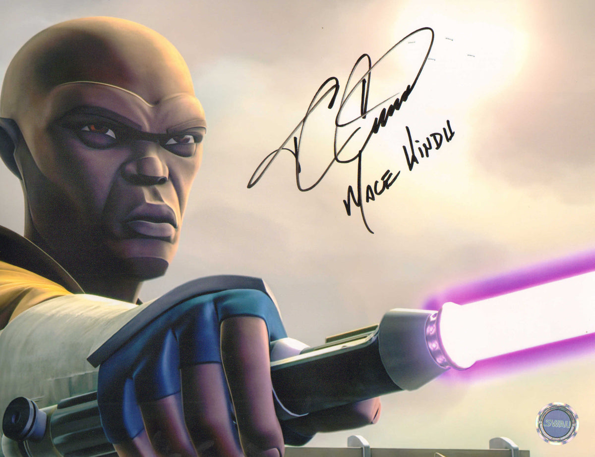 Terrence C. Carson as Mace Windu in Star Wars: The Clone Wars (SWAU) S ...