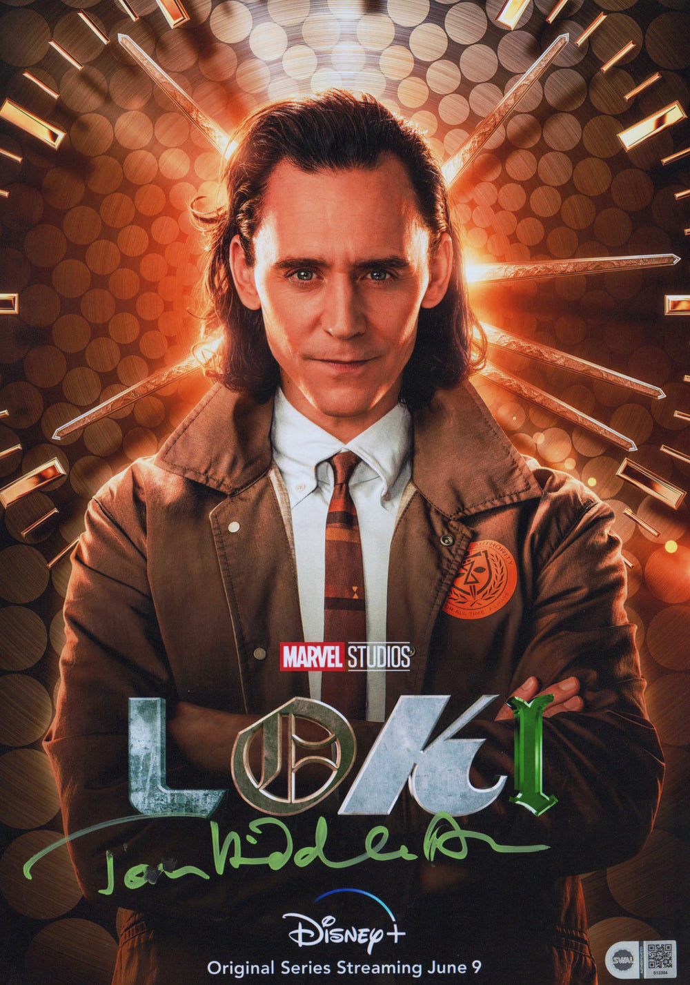 Tom Hiddleston as Loki in Loki (SWAU) Signed 11x17 Mini Poster – SWAU ...