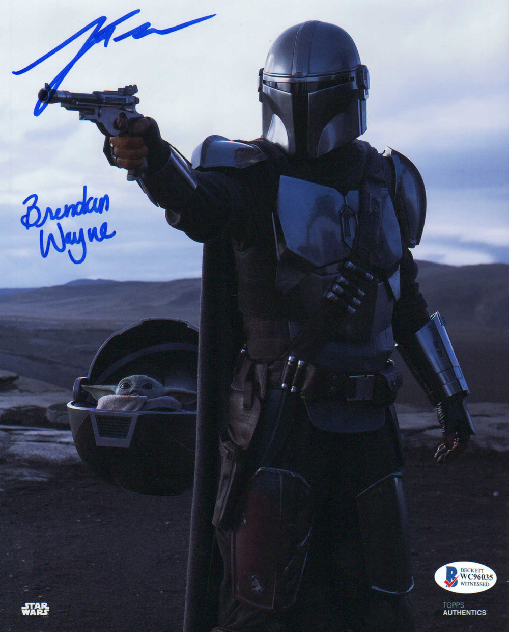 Lateef Crowder and Brendan Wayne as the Mandalorian in Star Wars: The ...