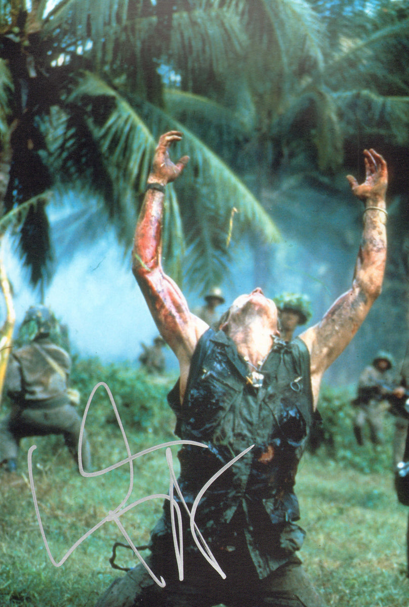 Willem Dafoe as Sergeant Elias in Platoon Signed 8x12 Photo – SWAU Auction