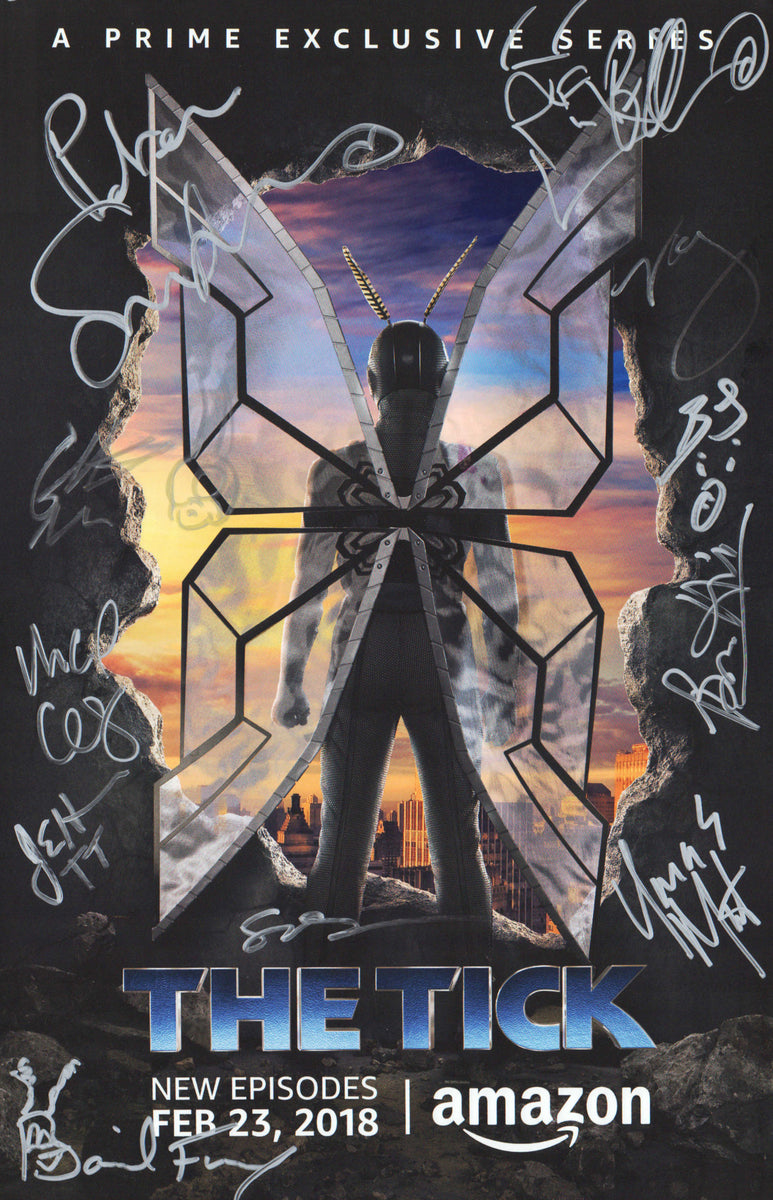 The Tick 11x17 Mini Poster Cast Signed by Creator / Showrunner: Ben Ed ...