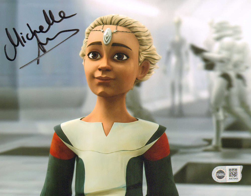 Michelle Ang as Omega in Star Wars: The Bad Batch (SWAU) Signed 8x10 P ...