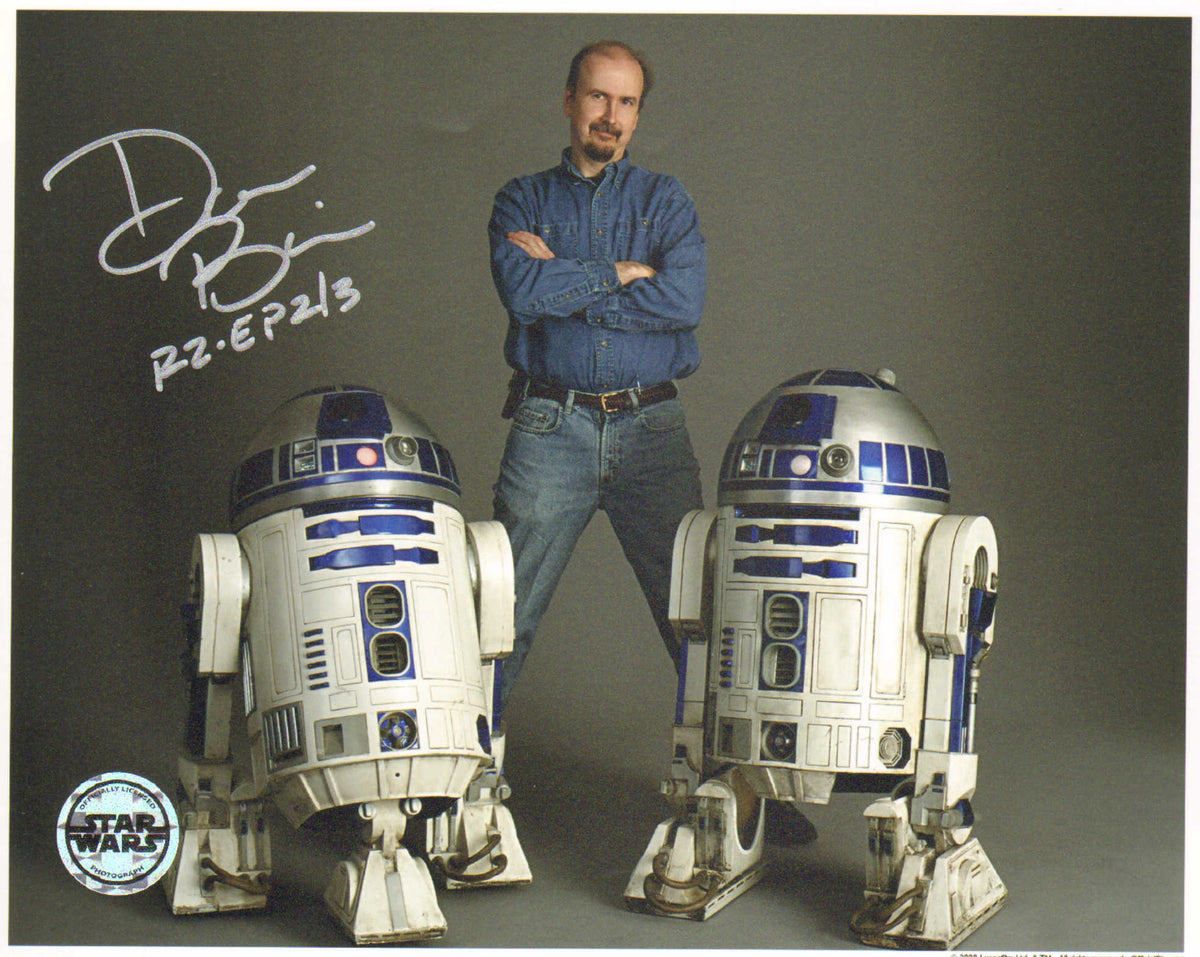 Don Bies Operator for R2-D2 in Star Wars Signed 8x10 Photo with Charac ...