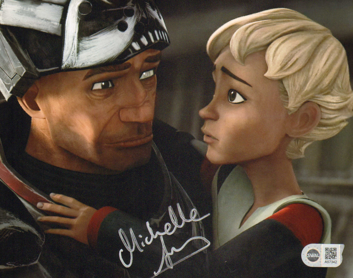 Michelle Ang as Omega in Star Wars: The Bad Batch (SWAU) Signed 8x10 P ...